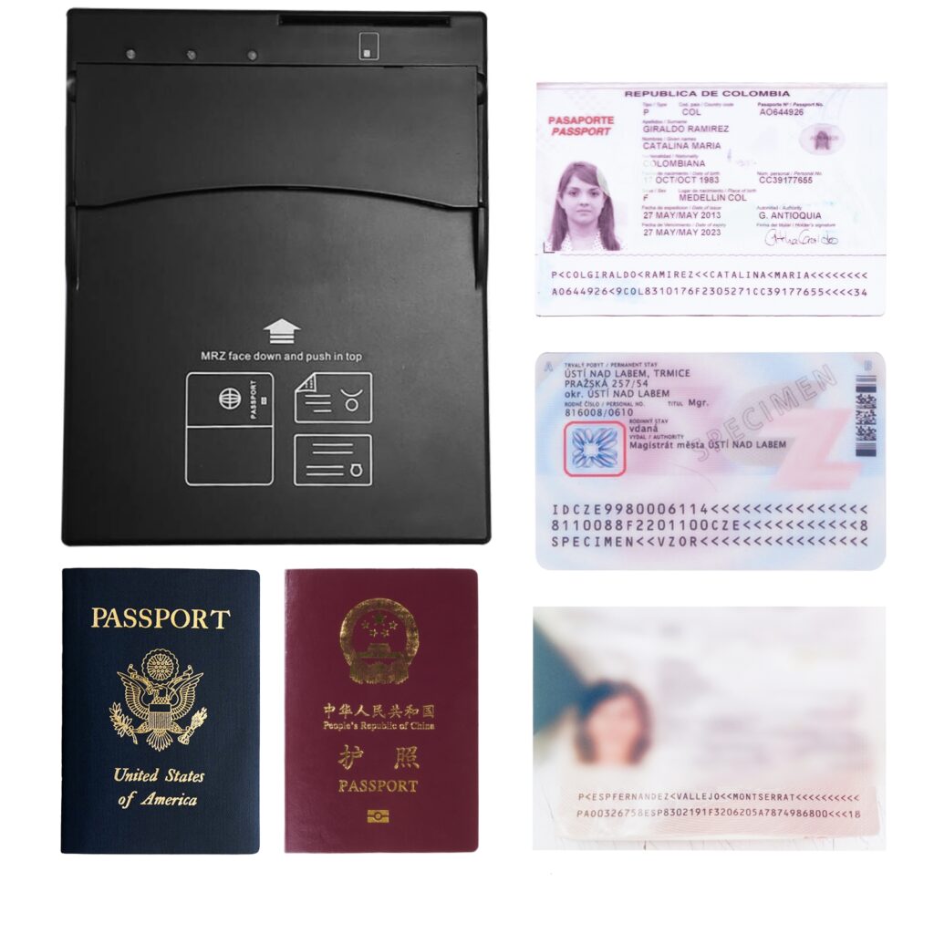 Hotel Desktop OCR MRZ E-passport Reader, Contactless Smart ID Card ...