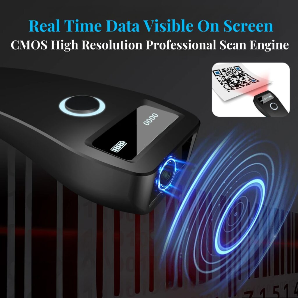 Portable Data Visible Wireless 2D QR Code Scanner, High Speed Logistics ...